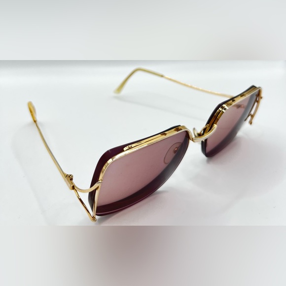 Accessories | Vintage Gold Oval Halfrim Sunglasses Frames Only | Poshmark
